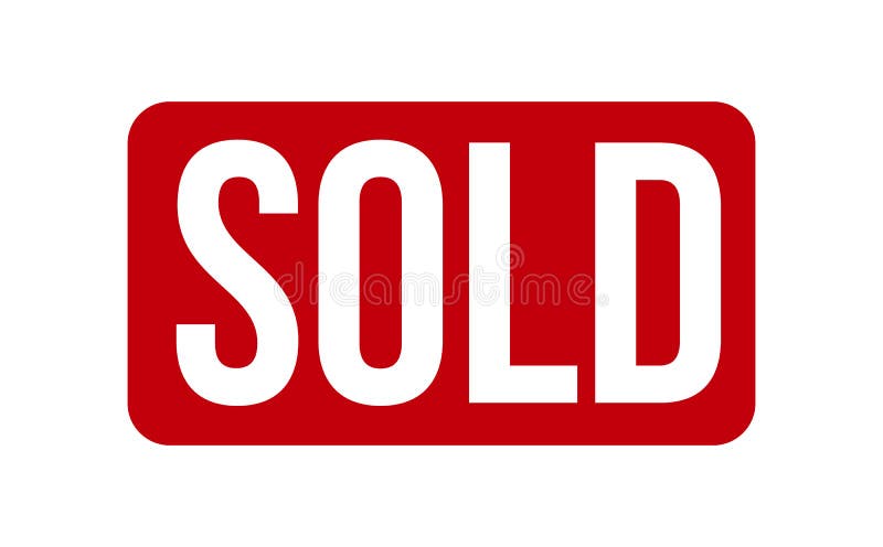 Sold Rubber Stamp. Red Sold Rubber Grunge Stamp Seal Vector ...