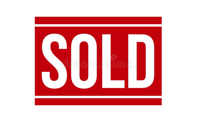 Sold Rubber Stamp. Red Sold Rubber Grunge Stamp Seal Vector ...