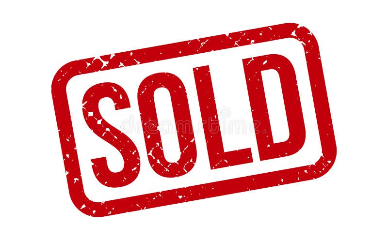 Sold Rubber Stamp. Red Sold Rubber Grunge Stamp Seal Vector ...