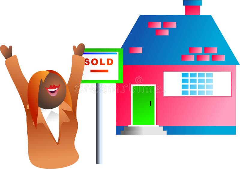 Sold sign stock illustration. Illustration of sales, joyful - 386420