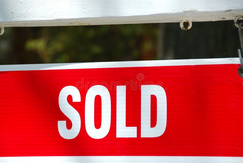 Sold sign stock photo. Image of architecture, selling, developing - 856012