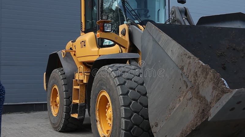 SOLD Sign Appearing in Front of a Large Tractor Stock Footage - Video ...