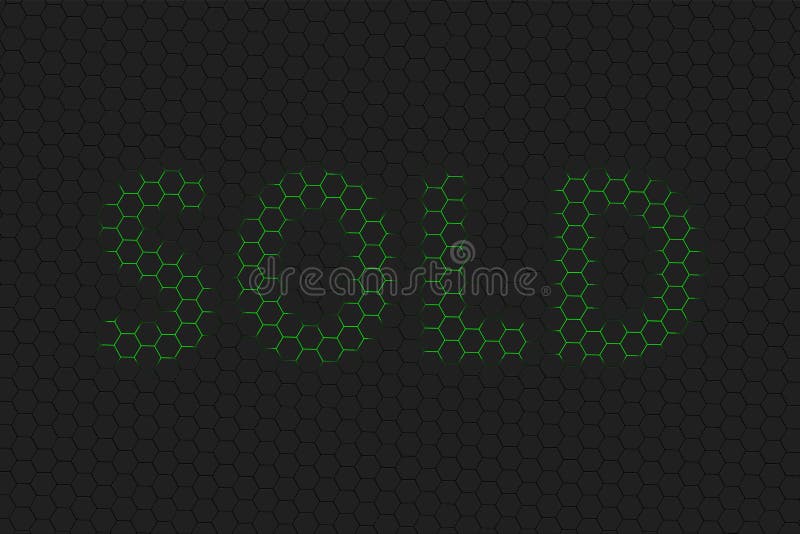 Sold Sign. Sold Banner, Sold Sticker Stock Illustration - Illustration ...