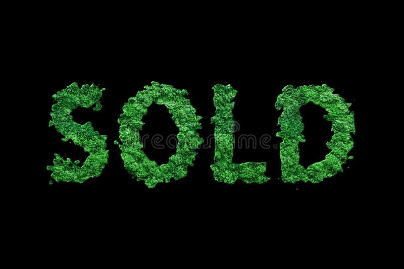 Sold Sign. Sold Banner, Sold Sticker Stock Illustration - Illustration ...