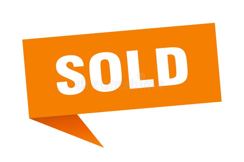 Sold ribbon. stock vector. Illustration of ribbon, banner - 153373034