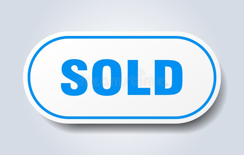 Sold sticker. stock vector. Illustration of sold, price - 158771949