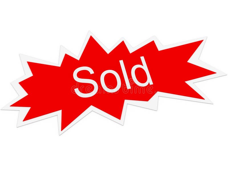 Sold stock illustration. Illustration of dimensional - 57706084