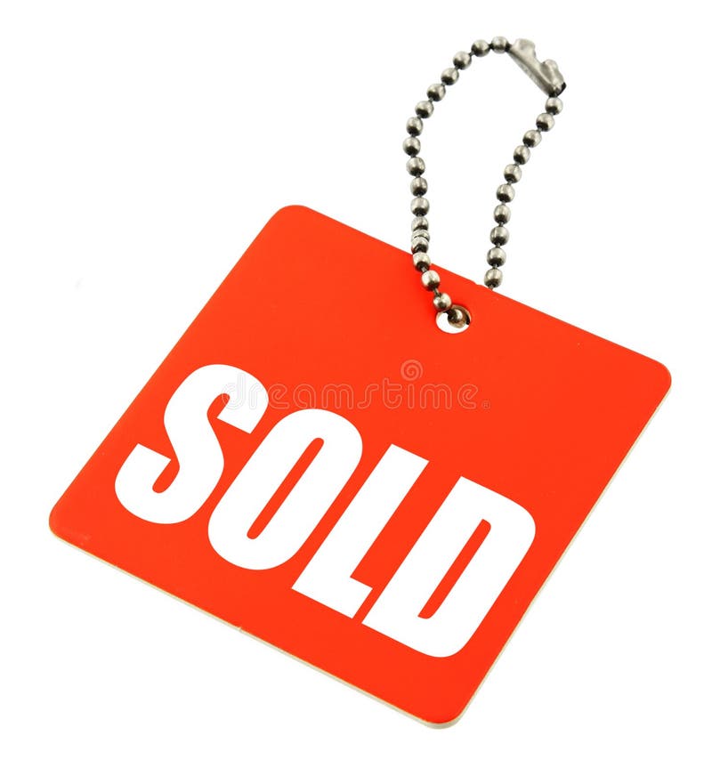Sold on Red Rubber Stamp. stock image. Image of rubber - 37583721
