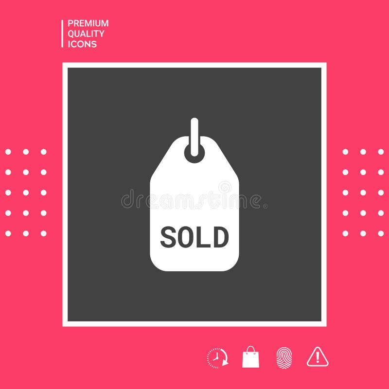 Sold Tag Symbol. Graphic Elements for Your Design Stock Vector ...
