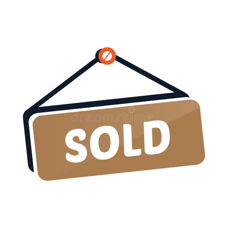 Sold Tag. Vector Illustration Decorative Design Stock Vector ...