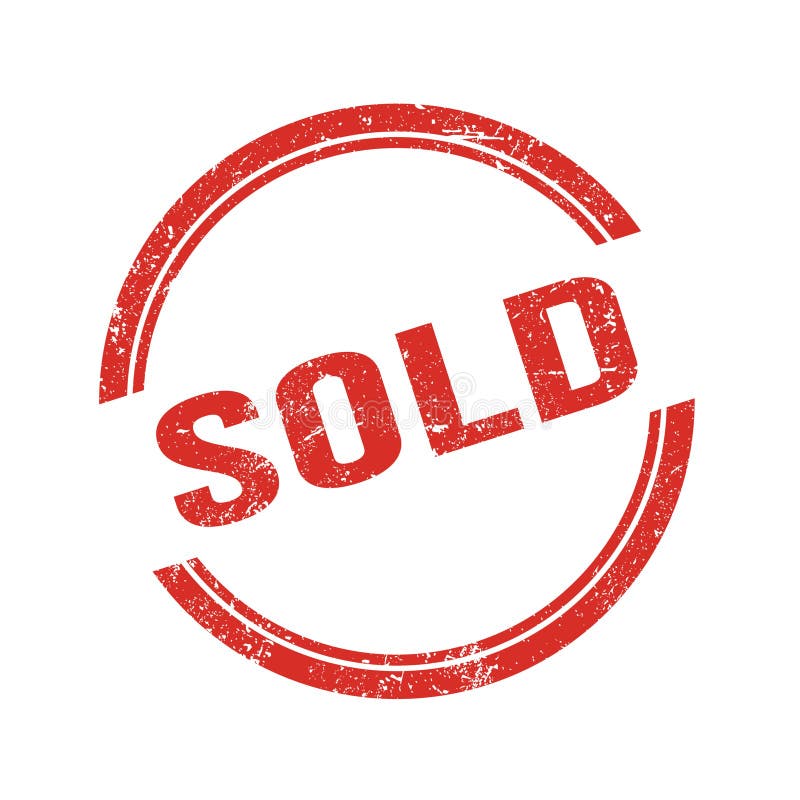 SOLD Text Written on Red Grungy Round Stamp Stock Illustration ... SOLD Text Written on Red Grungy Round Stamp Stock Illustration ...