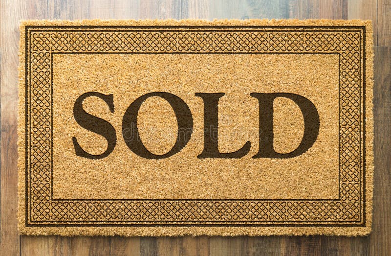 Welcome Mat on a Wood Floor Background Stock Image - Image of greeting ...