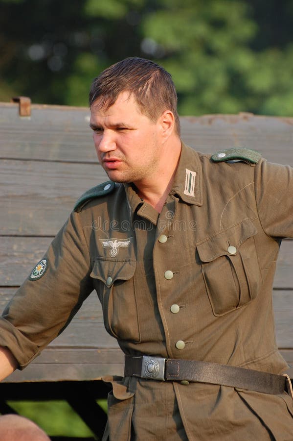 Persona En El Uniforme Militar Alemán WW2. Imagen de archivo - Imagen ...
