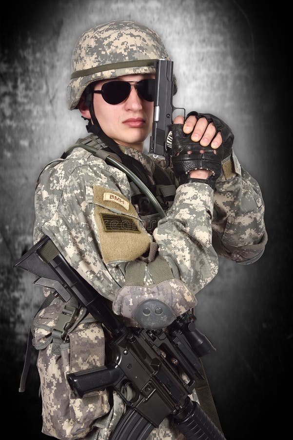 Soldado americano foto de archivo. Imagen de militar - 52376480