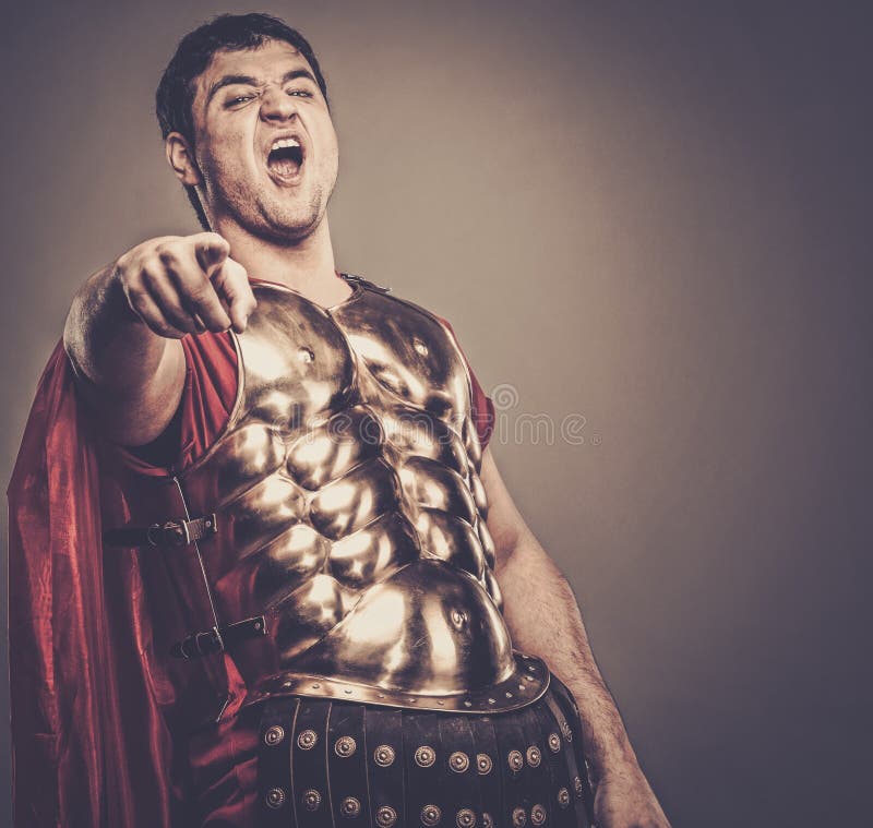 Soldado Romano Do Legionary Foto de Stock - Imagem de homem, retrato ...
