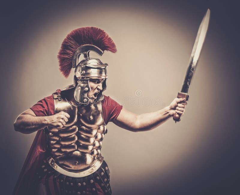 Soldado Romano Do Legionary Imagem de Stock - Imagem de dessaturado ...