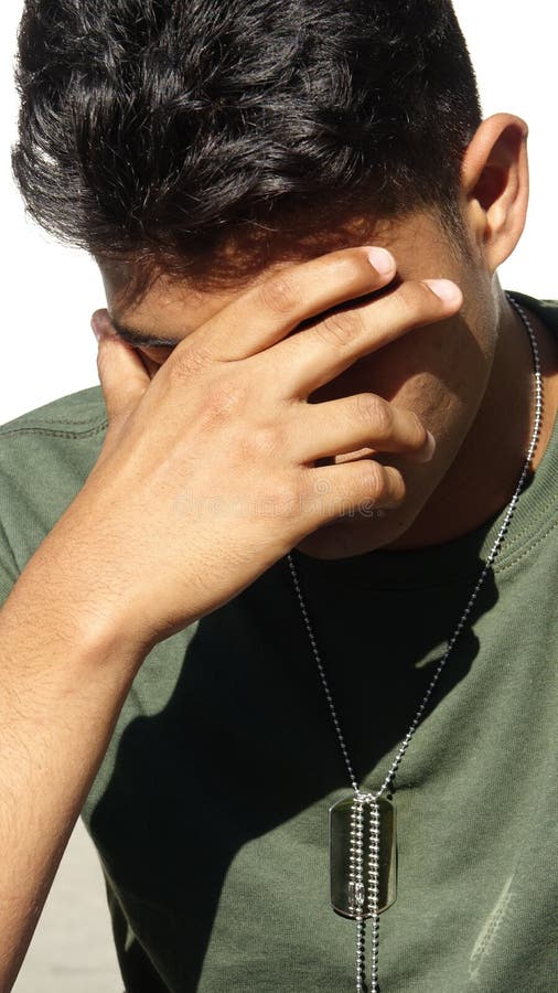 Soldat Masculin and Sadness Image stock - Image of armée, service ...