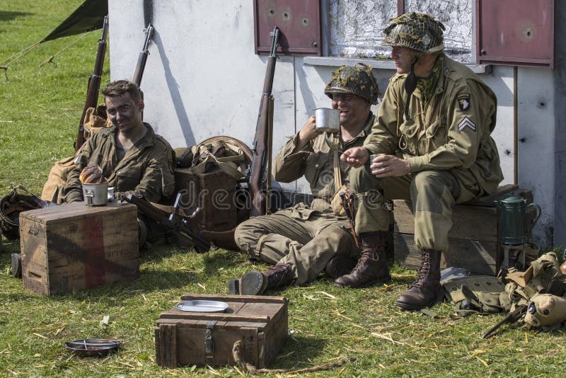 Soldati Di Seconda Guerra Mondiale Dell'americano Fotografia Editoriale ...