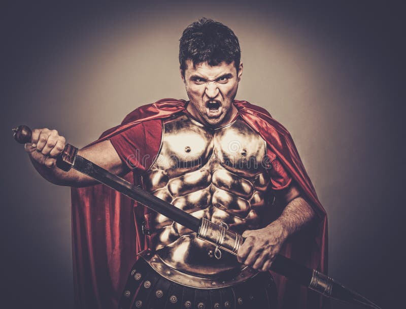 Soldato Romano Del Legionary Immagine Stock - Immagine di fiero ...