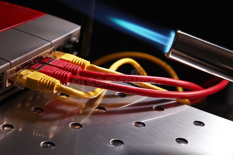 Soldered To a Technology, Fire Wall Stock Photo - Image of iron ...