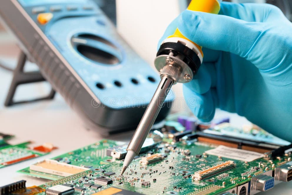 Soldering stock image. Image of multi, people, multimeter - 23414427