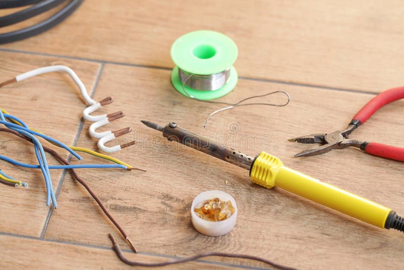 Soldering Cooper Wires with a Soldering Iron. Soldering, Maintenance ...
