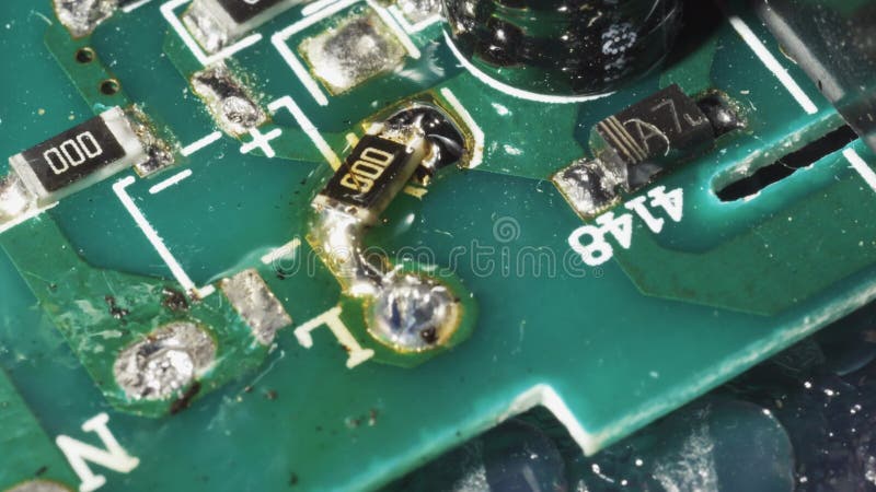 Soldering Electronic Boards, Solder Paste, Tin Stock Footage - Video of ...
