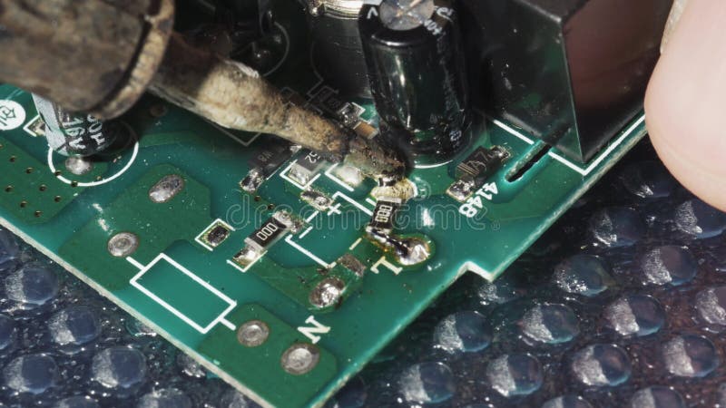 Soldering Electronic Boards, Solder Paste, Tin Stock Footage - Video of ...