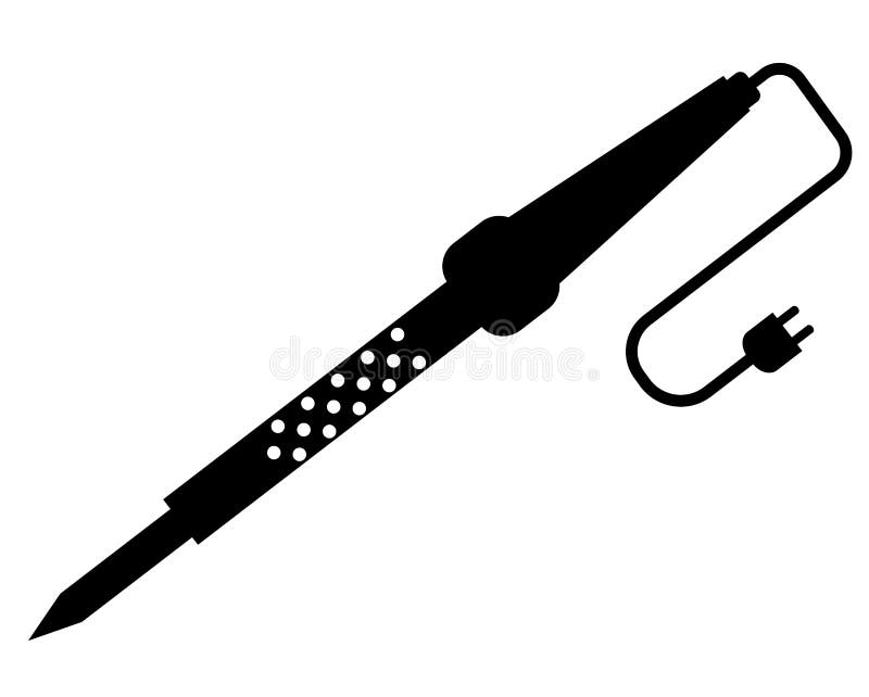 Soldering Icon on White Background. Soldering Iron Sign. Tool Symbol ...