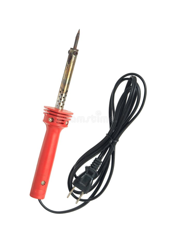 Soldering Iron and Microcircuit.Computer Motherboard Repair Stock Image ...