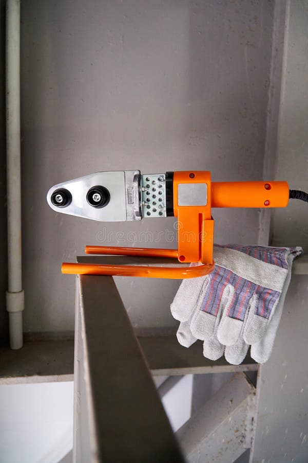 Soldering Iron for Polypropylene Pipes. Work Tool Stock Image - Image ...