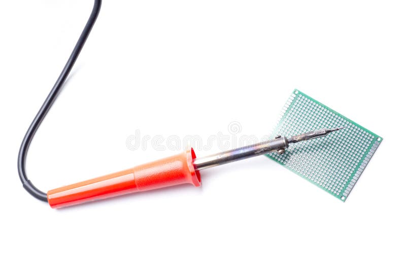 Red pcb soldering stock photo. Image of printed, board - 168298856