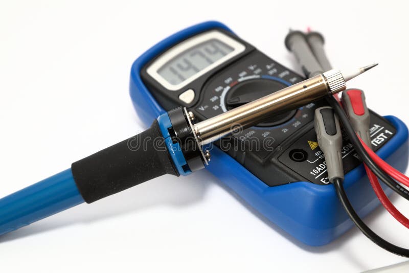 Soldering iron stock image. Image of engineer, electrical - 53267311