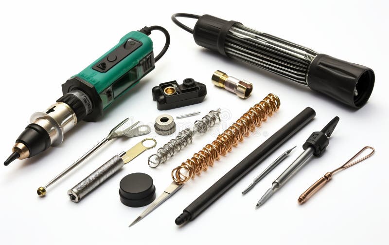 Soldering Kit Hub on White Background Stock Illustration - Illustration ...