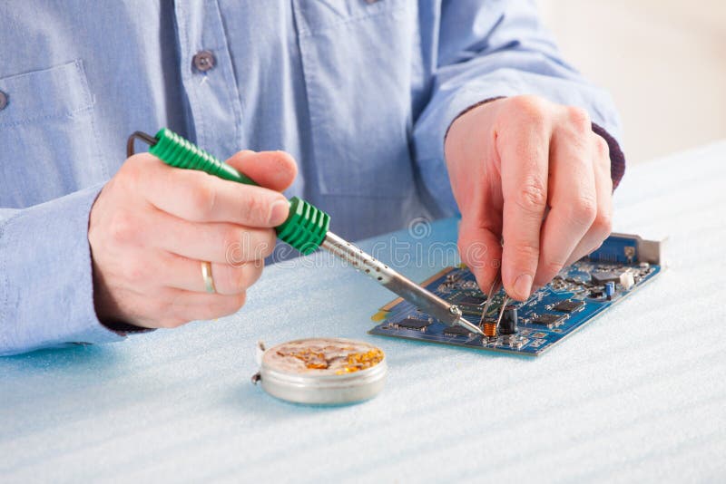 Soldering stock photo. Image of circuit, electricity - 30619218