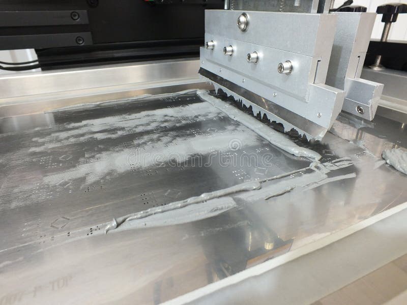 Soldering Paste Application Equipment 2 Stock Image - Image of solder ...