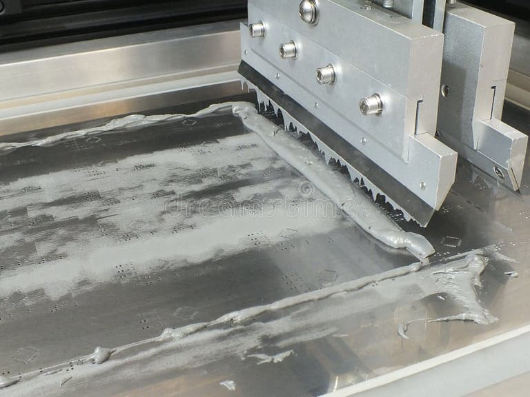 Soldering Paste Application Equipment Stock Photo - Image of spot ...