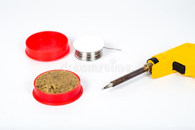 Soldering and Pickling Paste Equipment Isolated Stock Photo - Image of ...