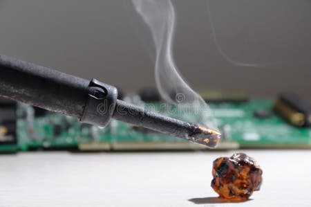 Soldering process stock image. Image of soldered, worker - 17121727