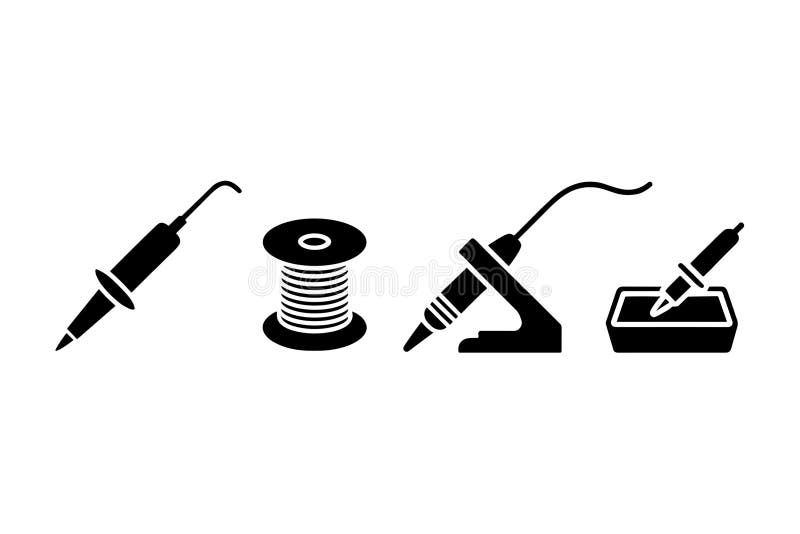 Soldering Tools Illustration for DIY Electronics Projects Stock Vector ...