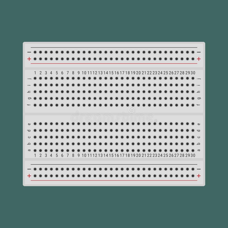 Solderless breadboard stock vector. Illustration of hobbies - 356474762