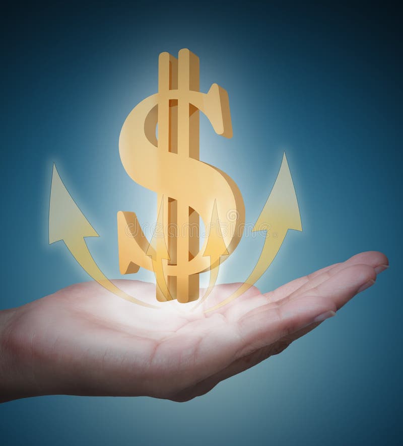 Logo denaro fotografia stock. Immagine di presa, ricchezza - 40630076