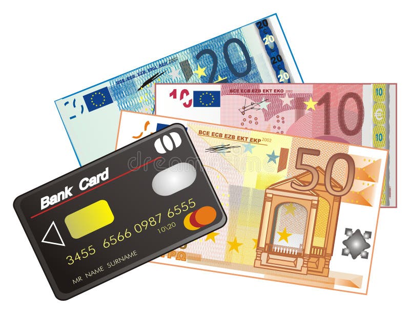 Denaro e carta colorati illustrazione di stock. Illustrazione di ...