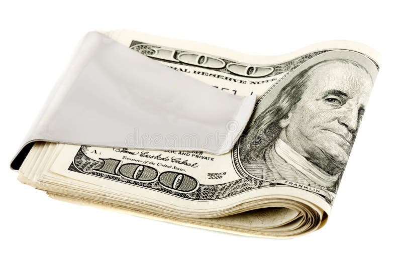 Soldi nel moneyclip immagine stock. Immagine di banconote - 22963631