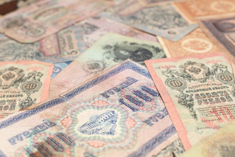 Vecchi soldi russi immagine stock. Immagine di alloggiamento - 12127175
