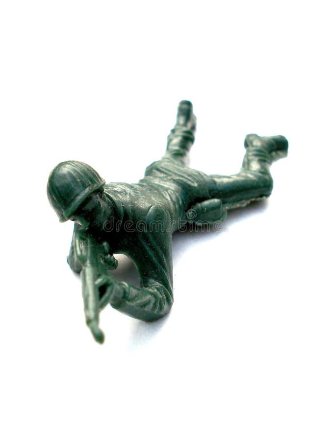 Crawling toy soldier stock photo. Image of figure, belly - 85168