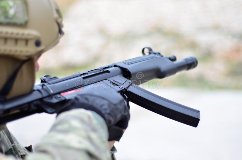 Soldier aim target stock photo. Image of sport, army - 93576744