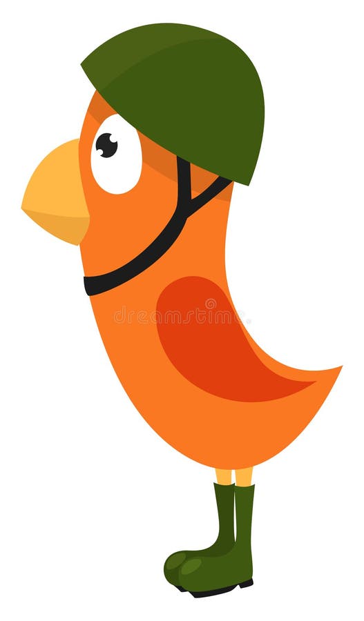 Soldier Bird, Illustration, Vector Stock Vector - Illustration of ...