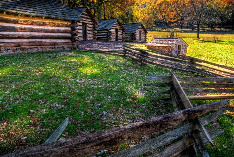 Soldier Camp Valley Forge Pennsylvania Stock Photo - Image of national ...