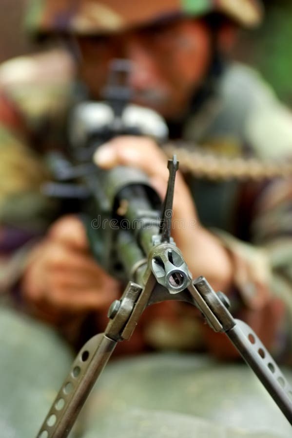 Soldier carrying m-60 stock photo. Image of terrorist - 21978496